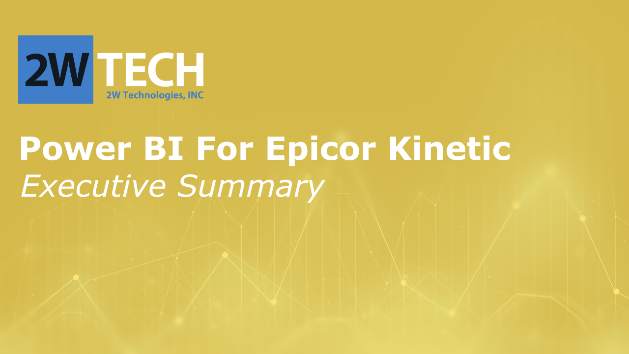 Power BI Dashboard - Executive Summary - 2WTech